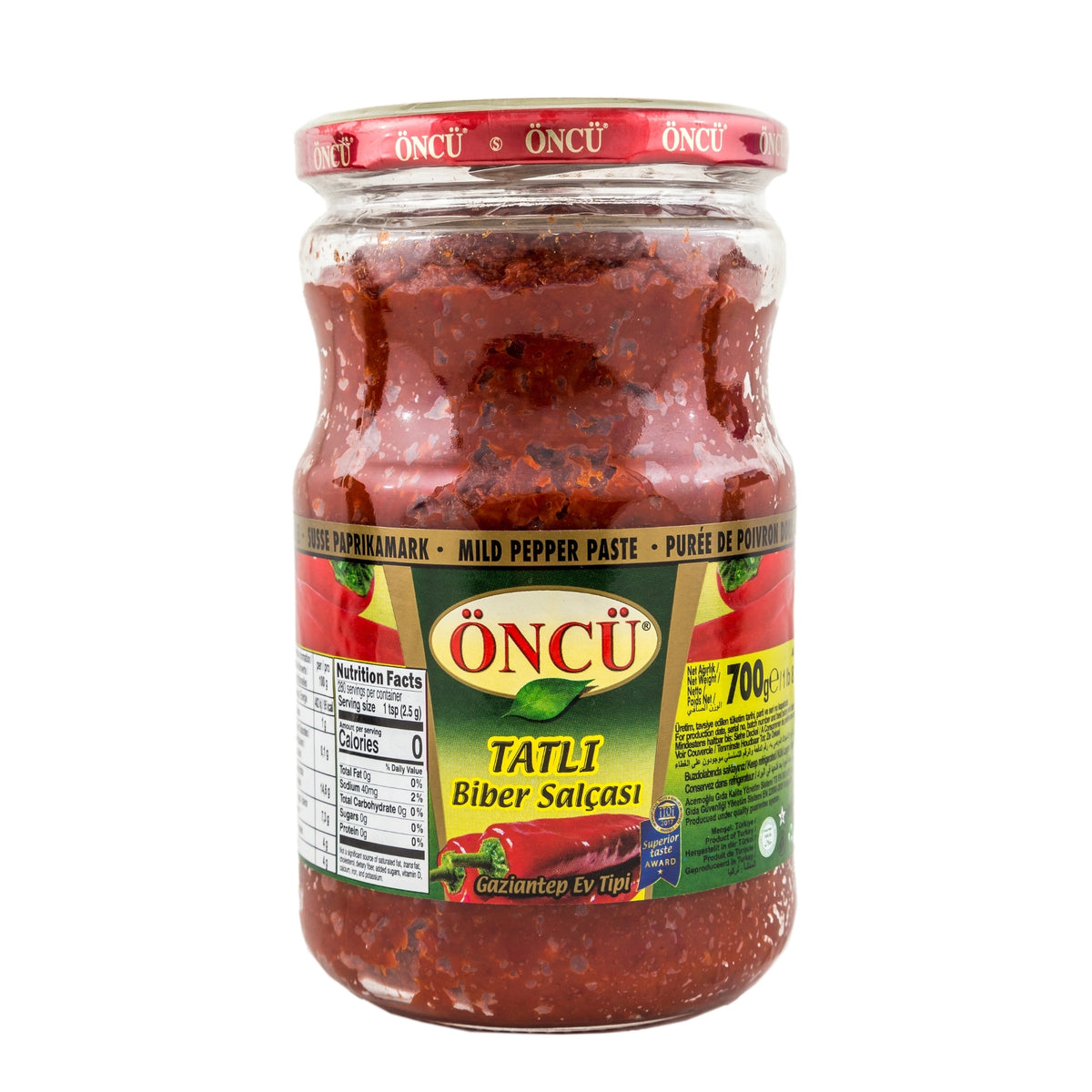 Oncu Pepper Paste Mild 700g — Basfoods