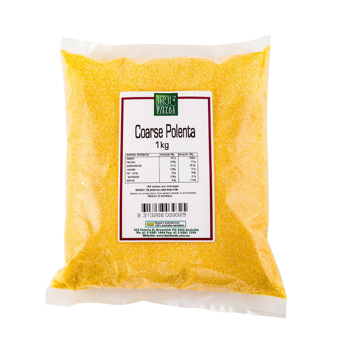 Royal Fields Polenta Coarse 1kg — Basfoods