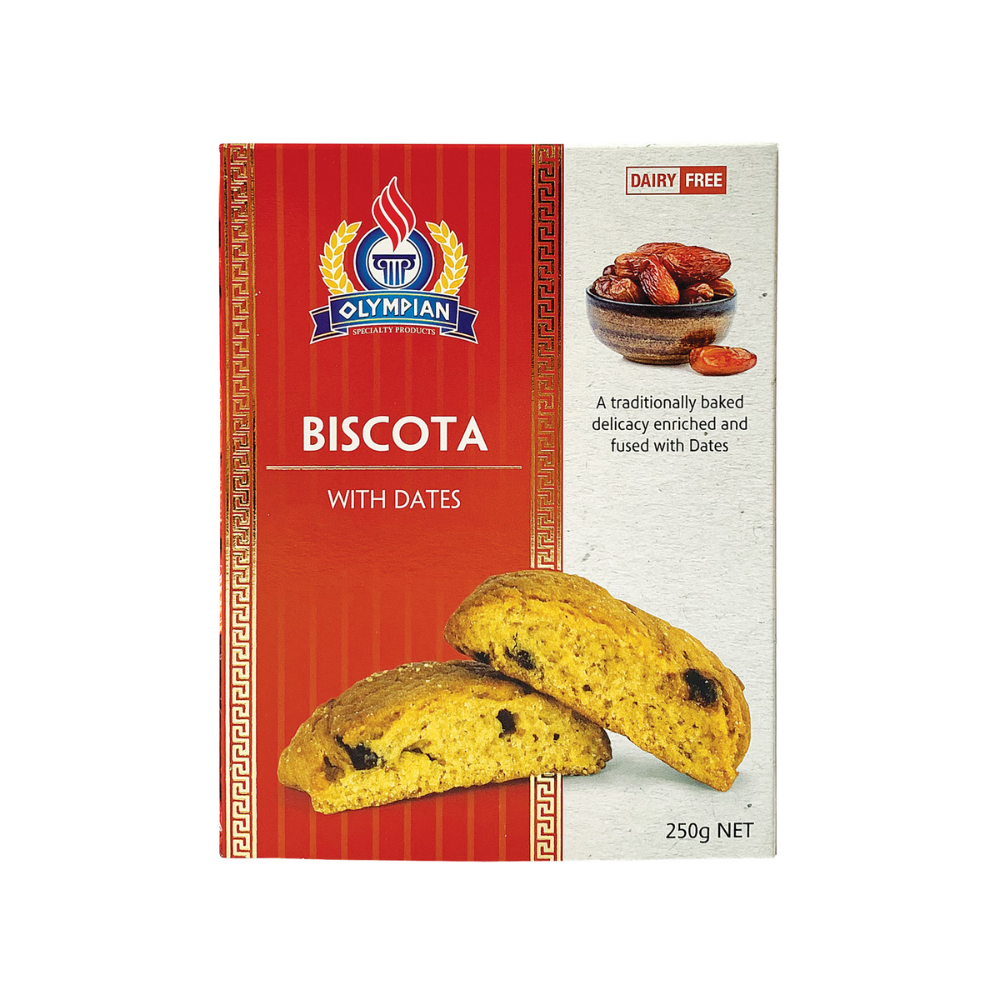 Olympian Biscota with Date Dairy Free 250g — Basfoods