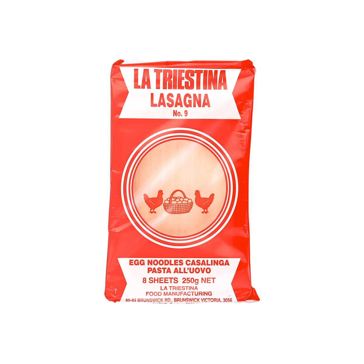 La Triestina Lasagna No.9 250g — Basfoods
