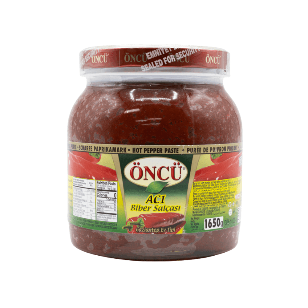 Oncu Pepper Paste Hot 1650g — Basfoods