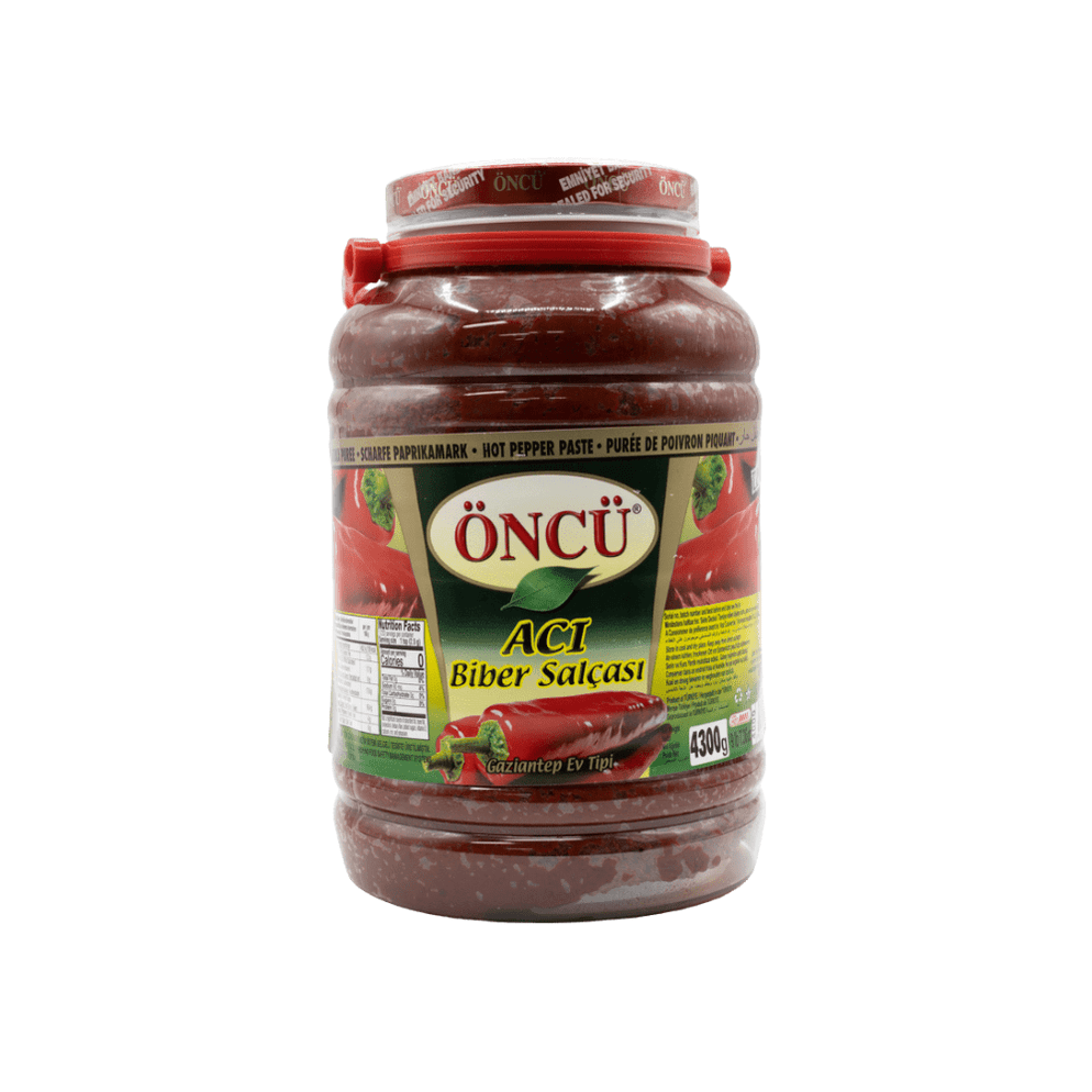 Oncu Pepper Paste Hot 4300g — Basfoods
