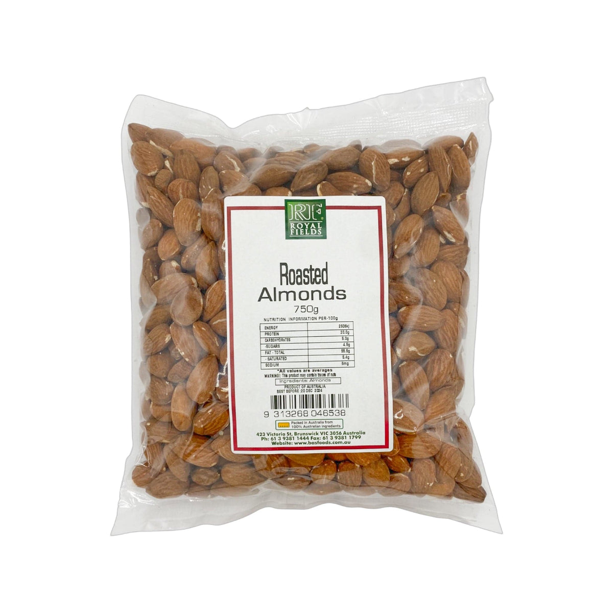 Royal Fields Almonds Roasted — Basfoods