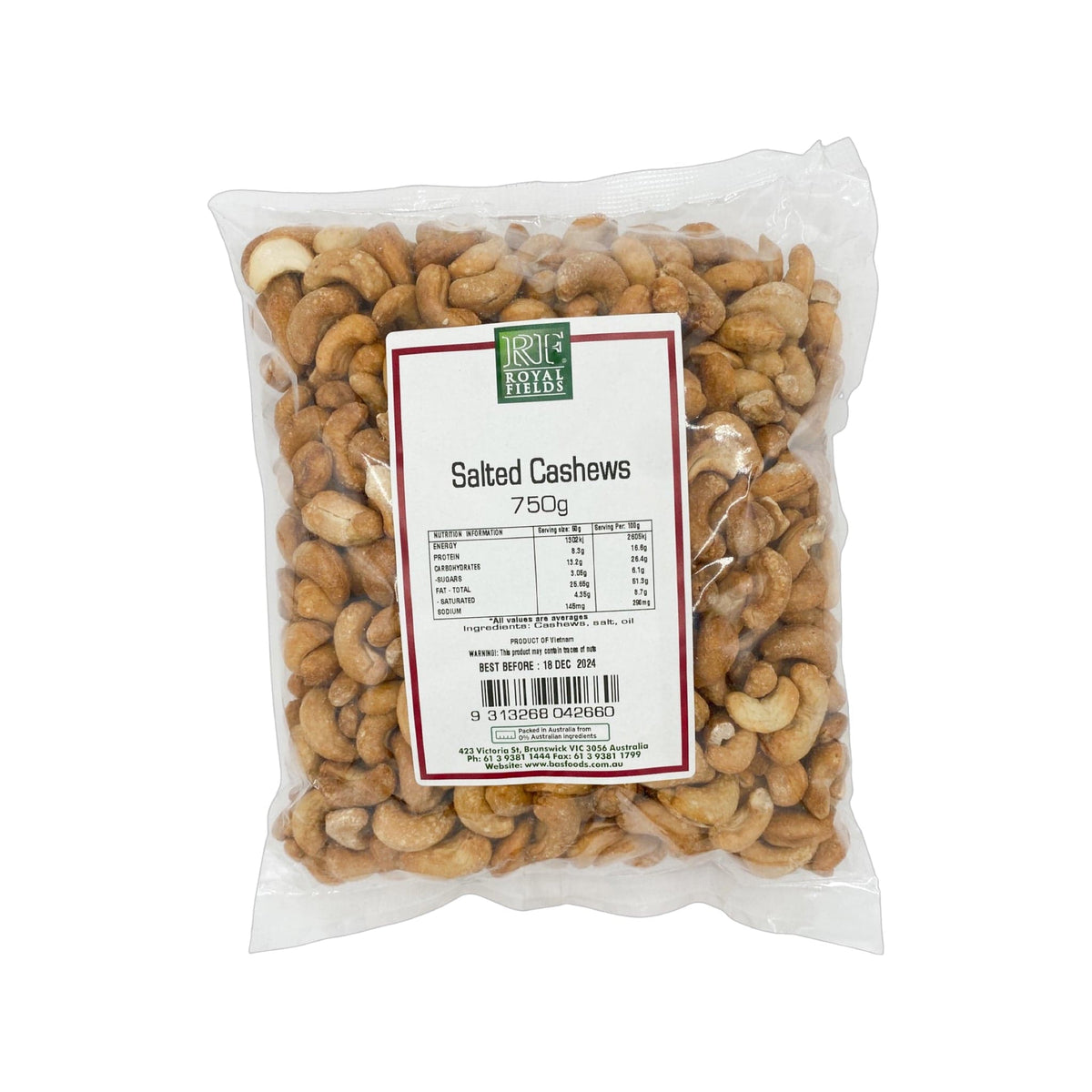 Royal Fields Cashews Salted — Basfoods