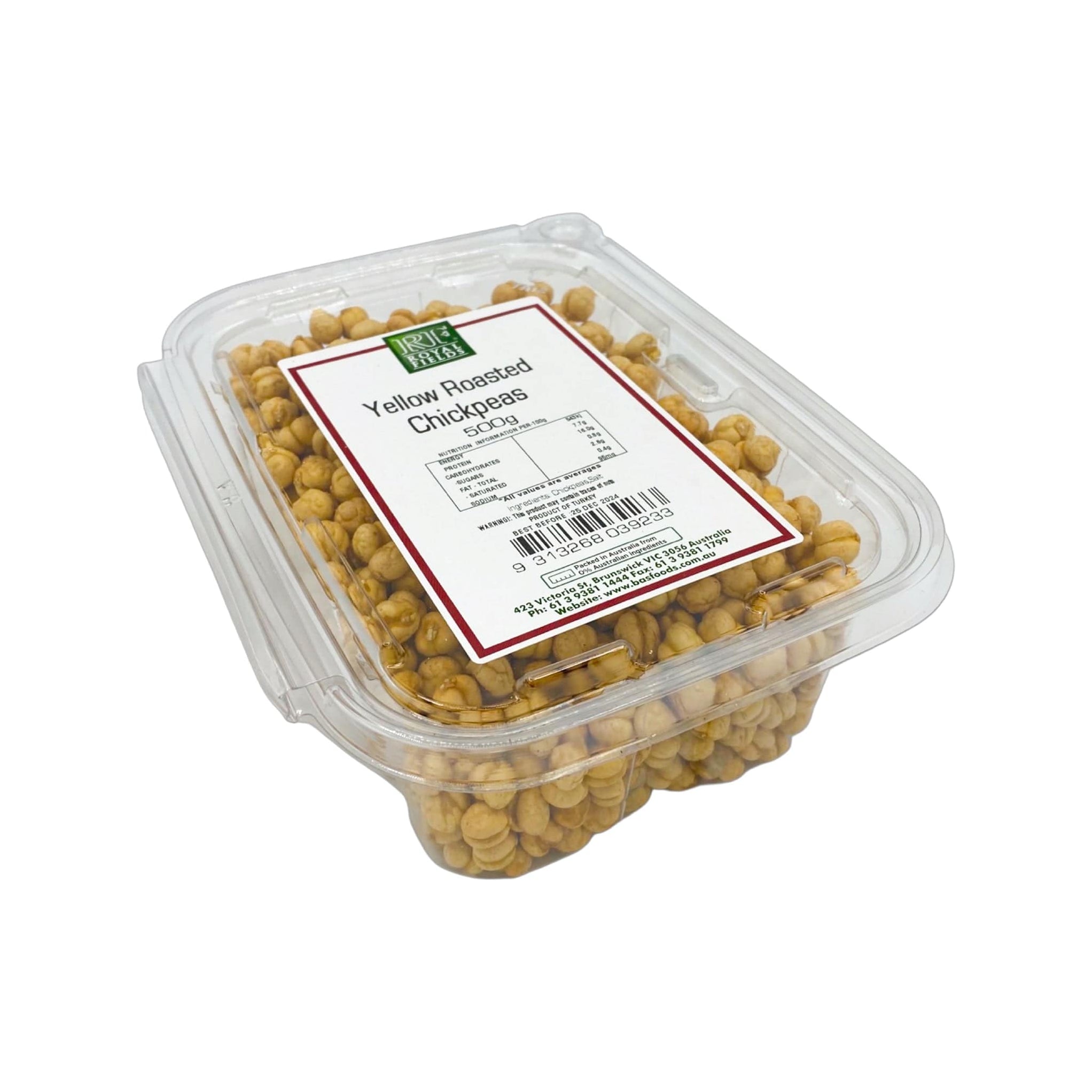 Royal Fields Chickpeas Yellow Roasted 500g — Basfoods