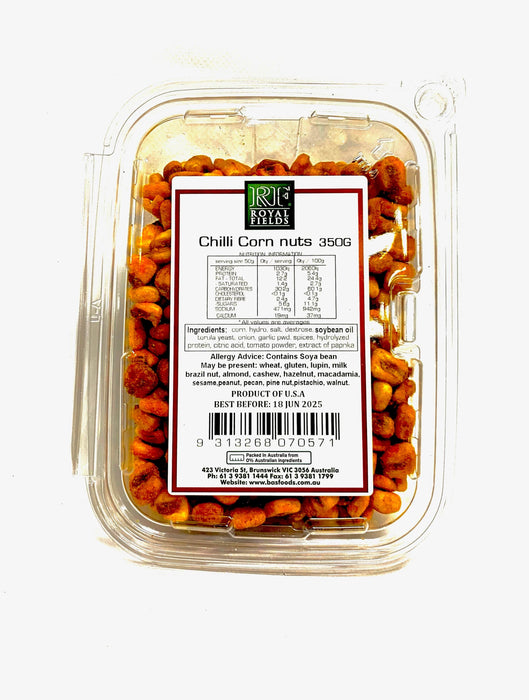 Royal Fields Corn Nuts Chilli 350g — Basfoods