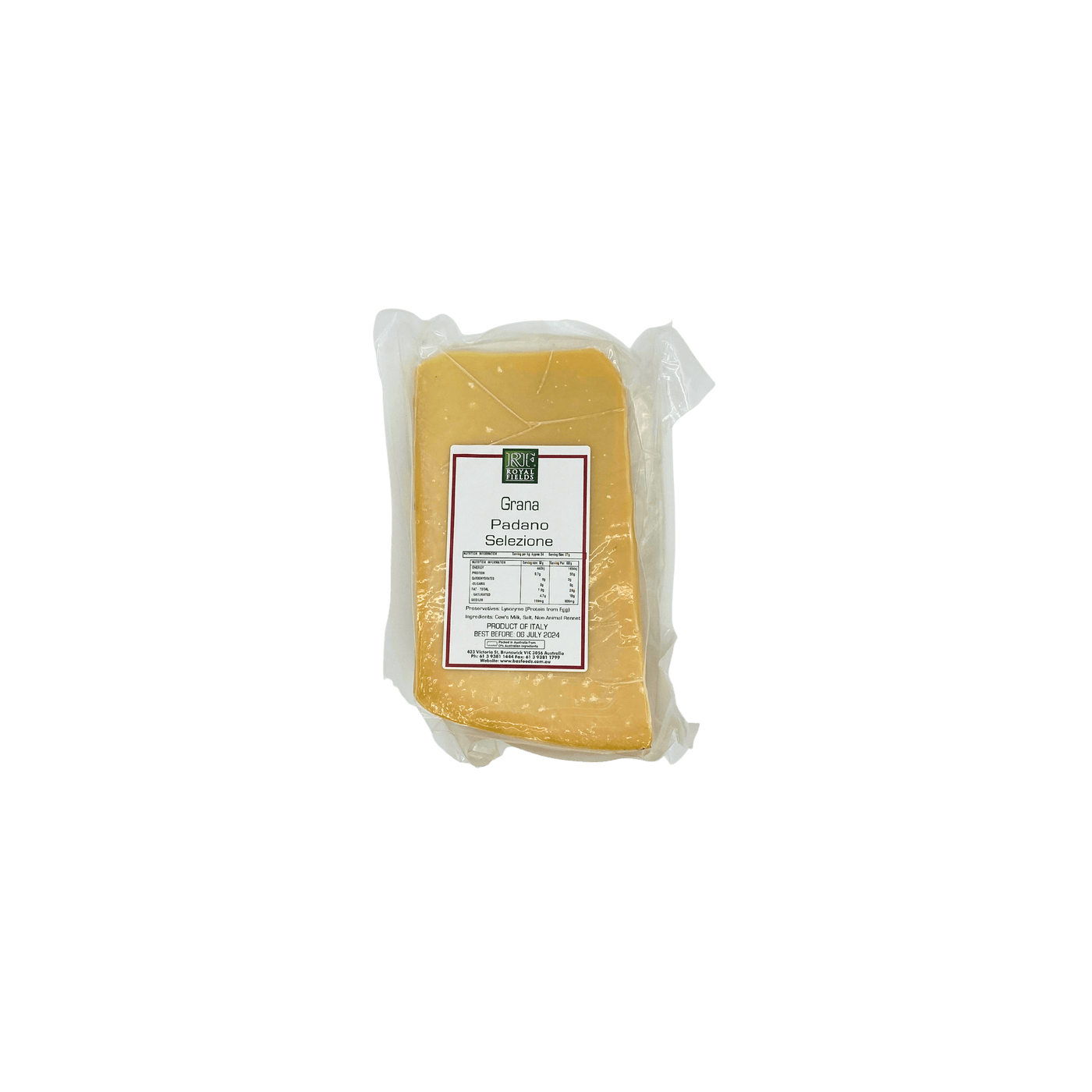 Royal Fields Grana Padano Selezione $23.99 PER KILO — Basfoods