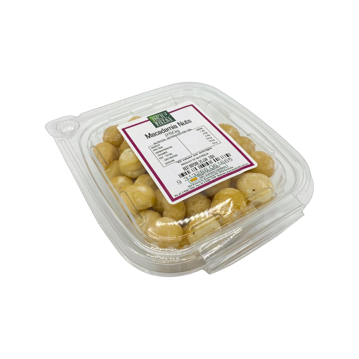 Royal Fields Macadamia Nuts 250g — Basfoods