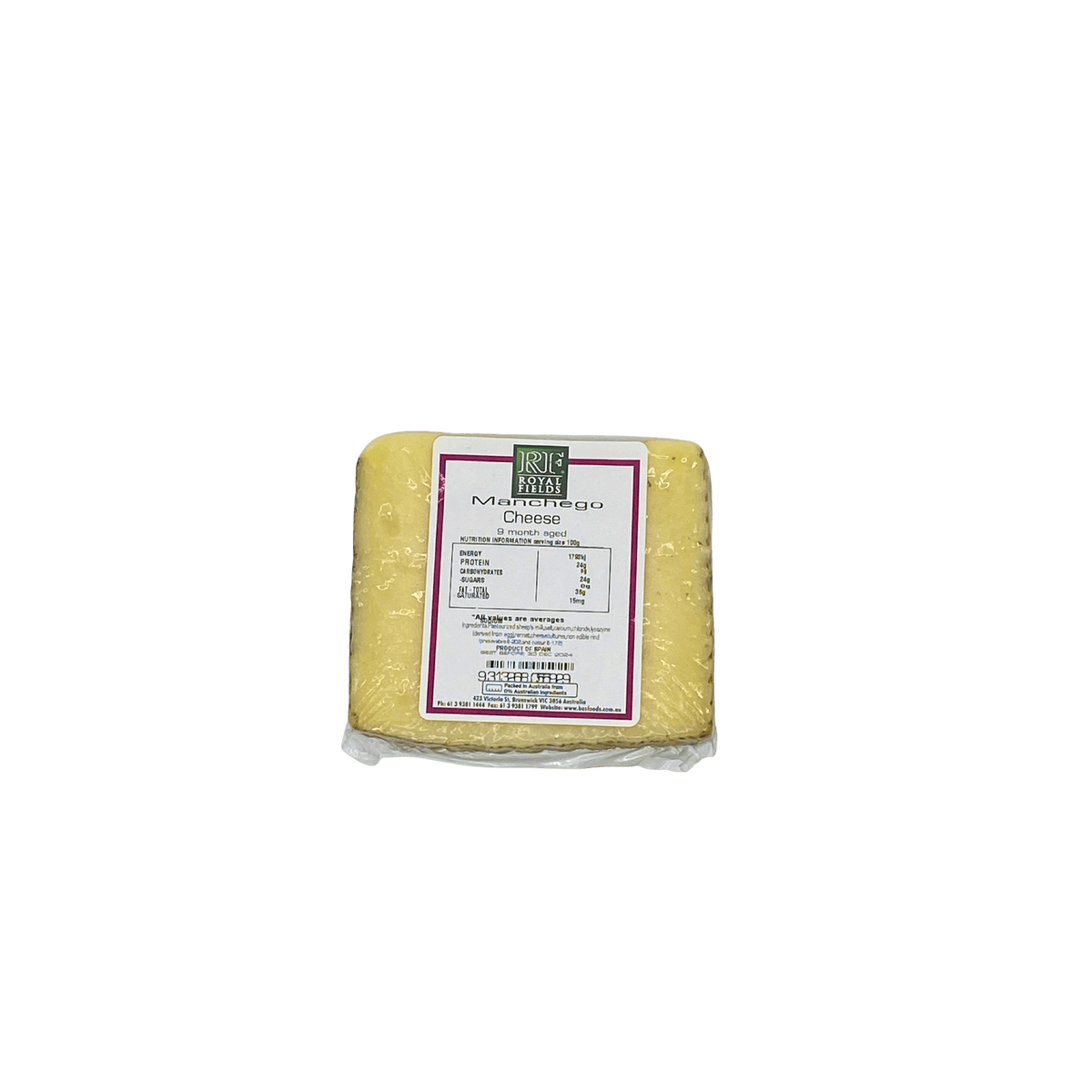 Royal Fields Manchego Cheese $28.99 PER KILO — Basfoods
