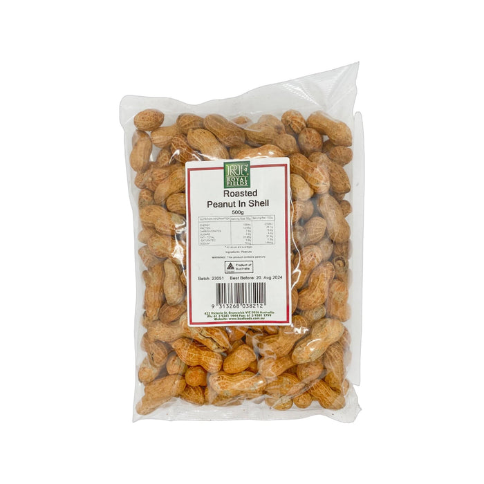 Royal Fields Peanuts Roasted in Shell 500g — Basfoods