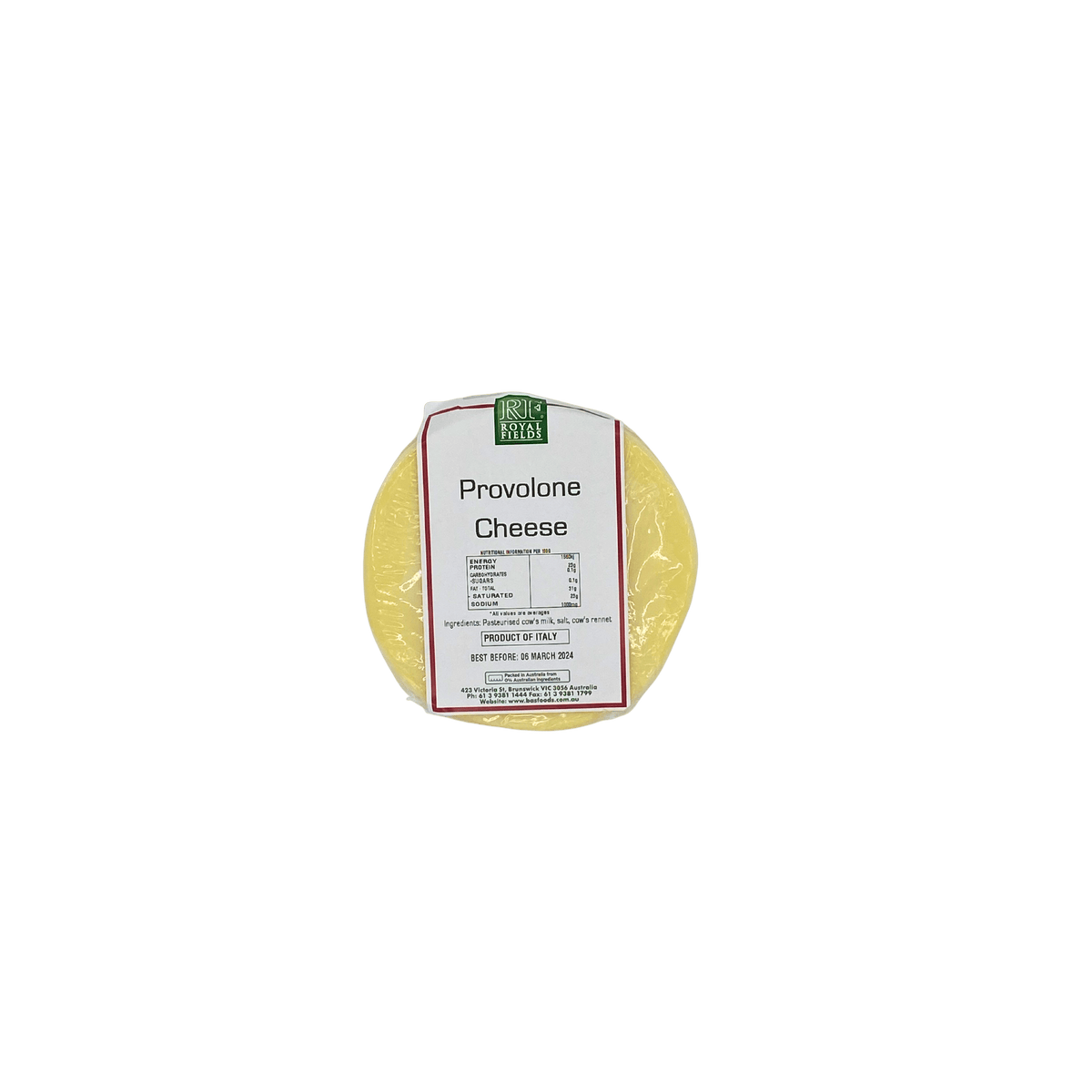 Royal Fields Provolone Cheese $20.99 PER KILO — Basfoods