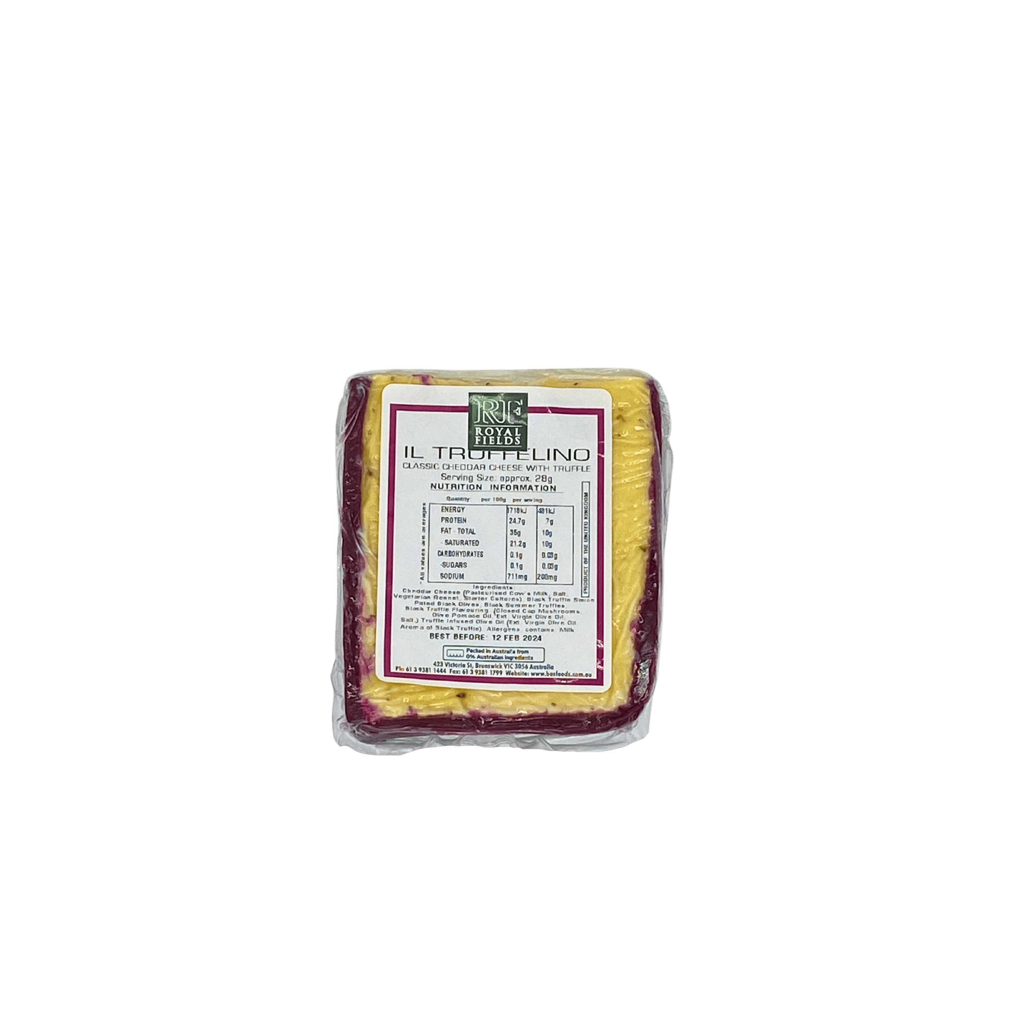 Royal Fields Truffelino Cheese $34.99 PER KILO — Basfoods