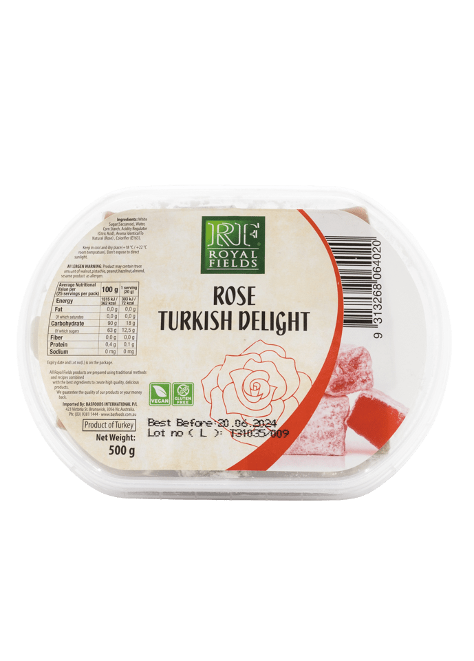 Royal Fields Turkish Delight Rose 500g — Basfoods