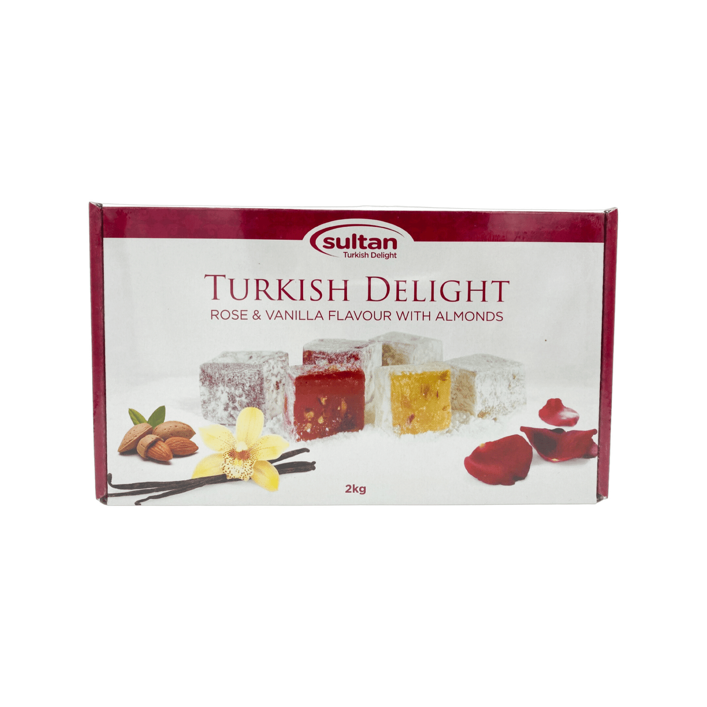 Sultan Turkish Delight Almond Rose & Vanilla 2kg — Basfoods
