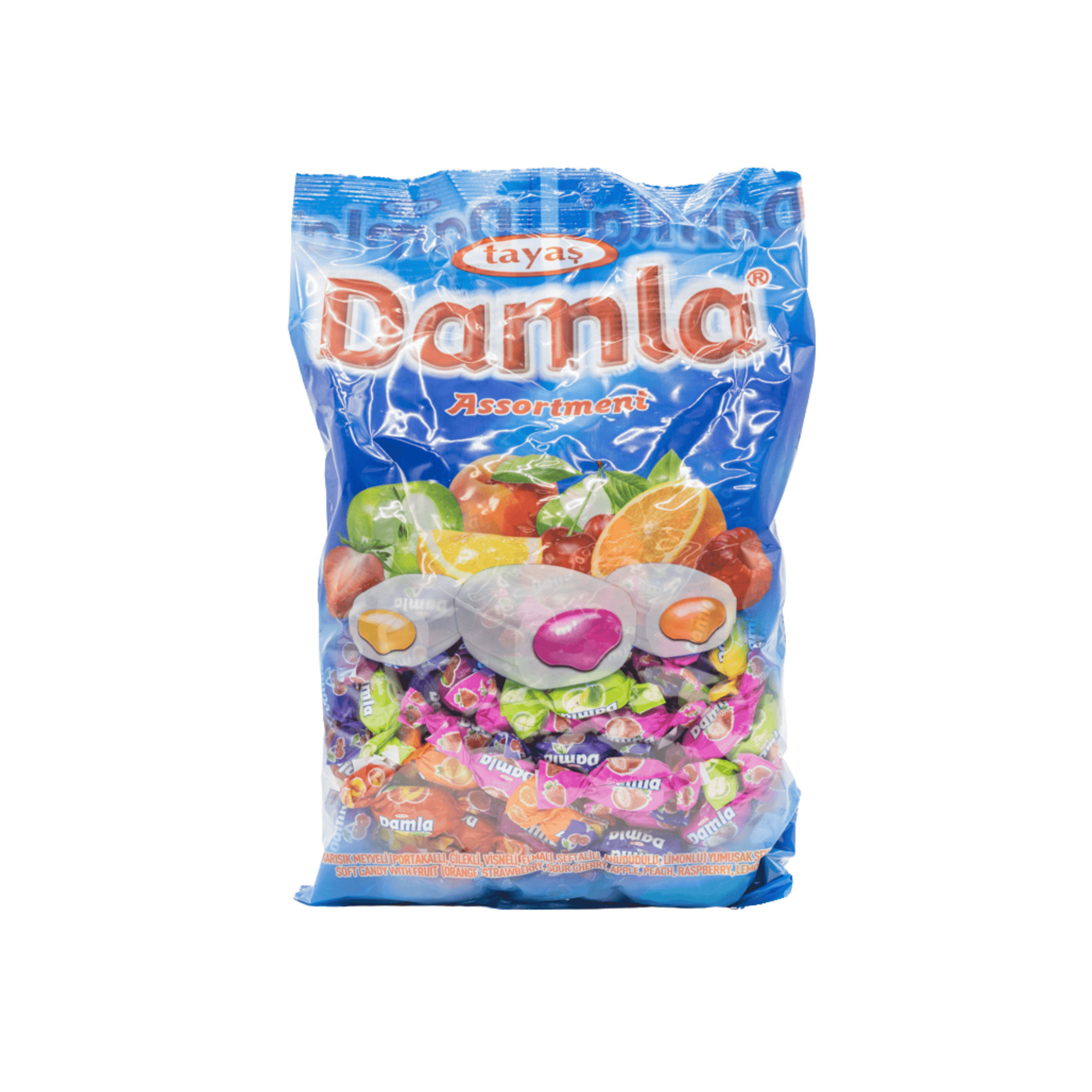 Tayas Damla Assorted Soft Fruit Candy Bag 1kg — Basfoods