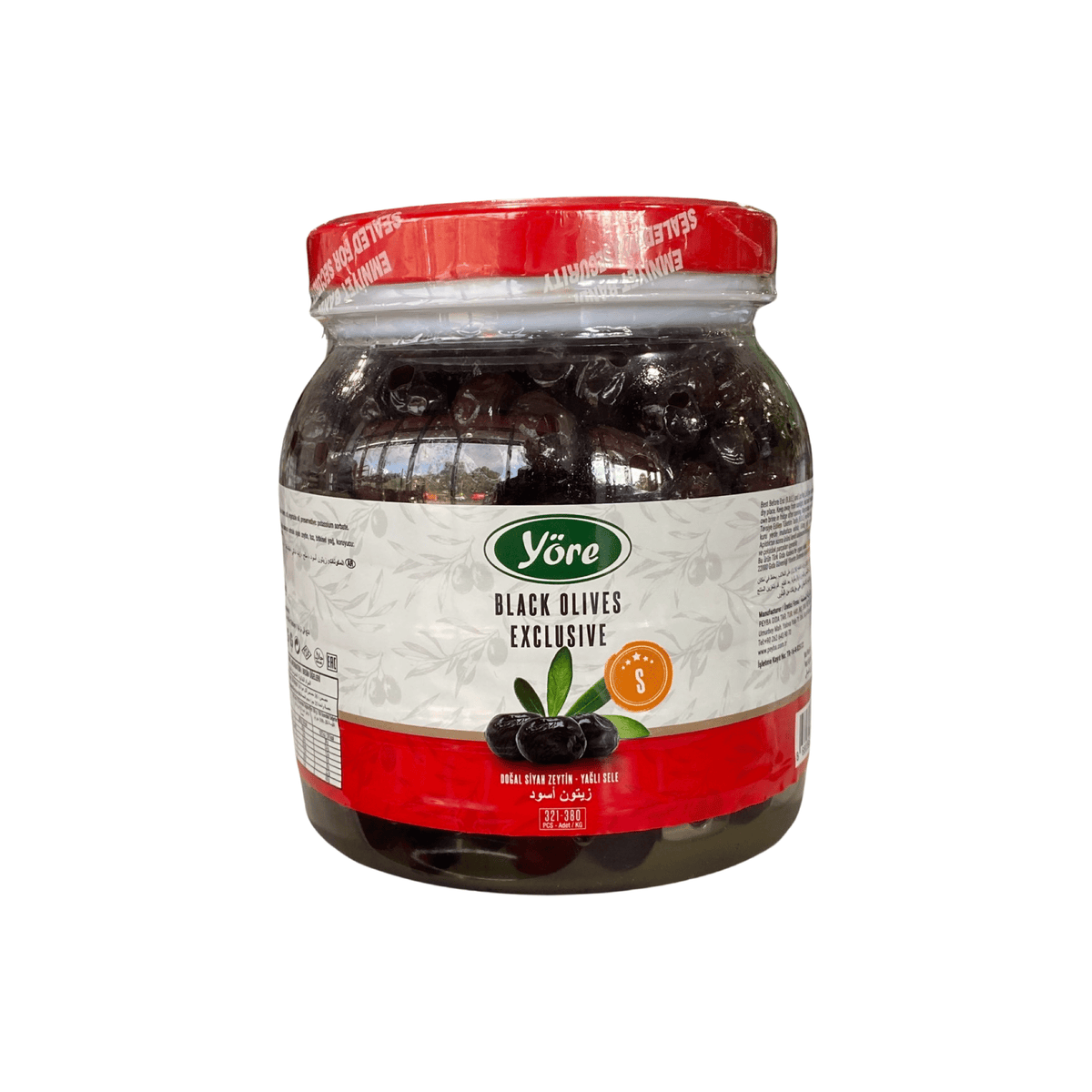 Yore Black Olives 900g — Basfoods