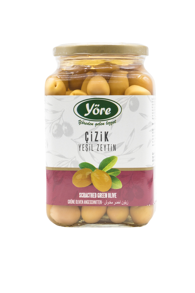 Yore Green Scratched Olives 990g — Basfoods